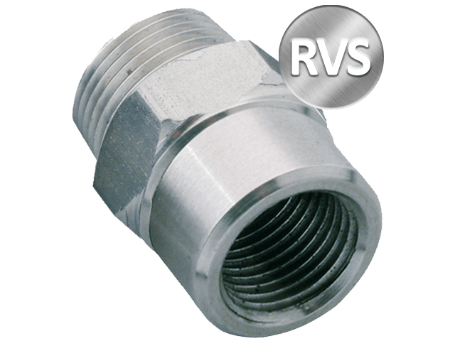 RVS316 VERLOOP BIN G1/4 x BUI R1/8 - | Q Plus B.V.