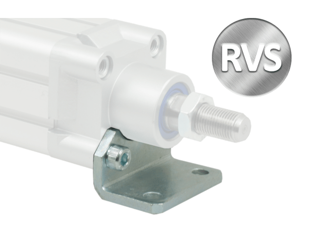 RVS316 MS1 MONTAGEVOET ISO CIL Ø50 - | Q Plus B.V.